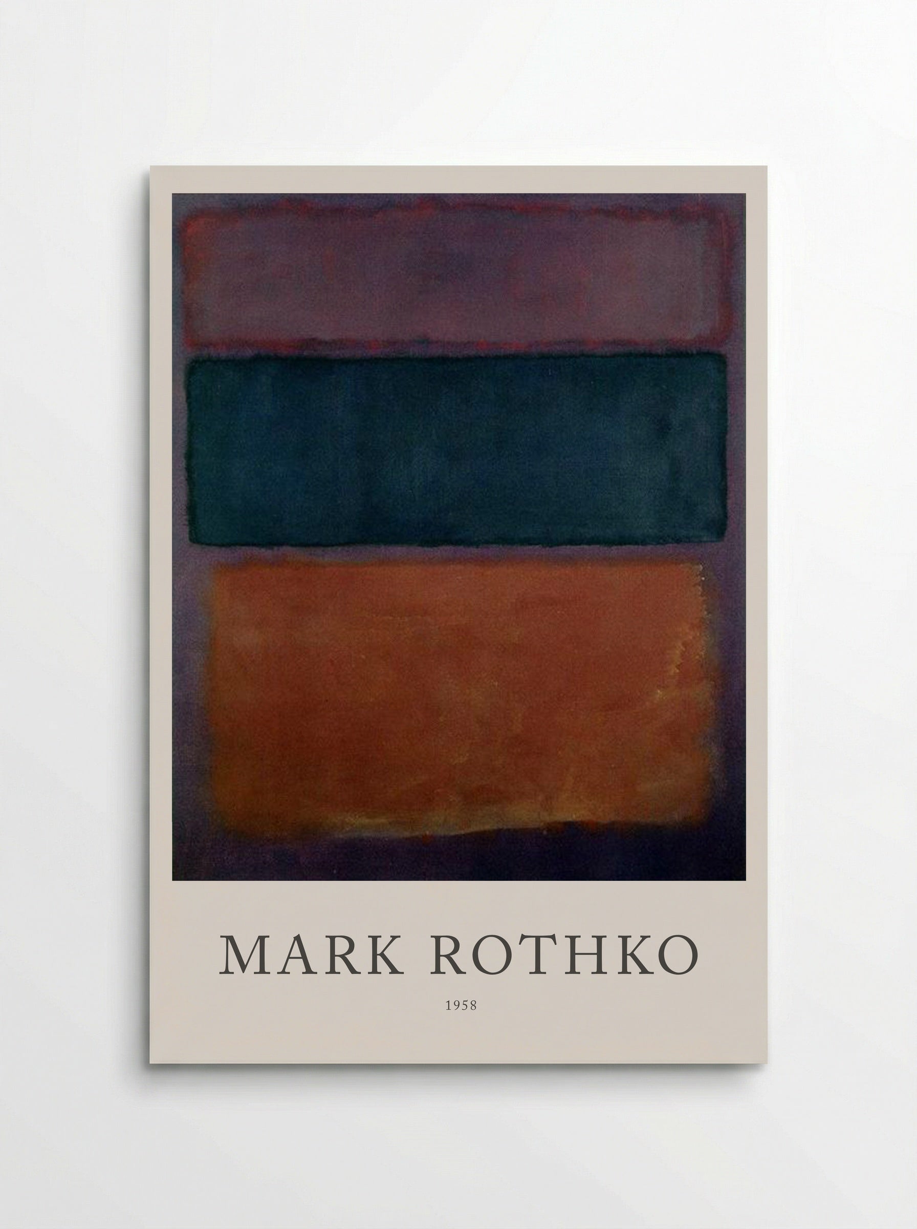 Untitled (Three Rectangles, 1958) by Mark Rothko Print